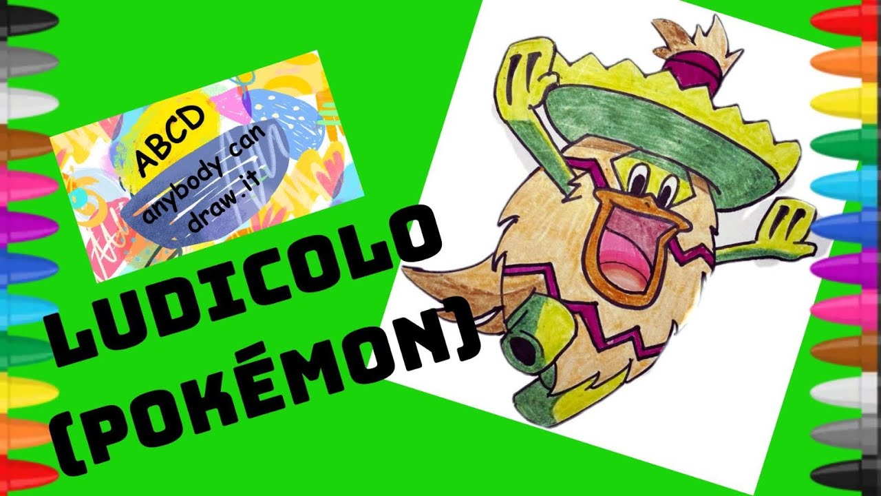 ABCD.anybodycandraw.it - Ludicolo Pokemon (Drawing Tutorial) - YouTube