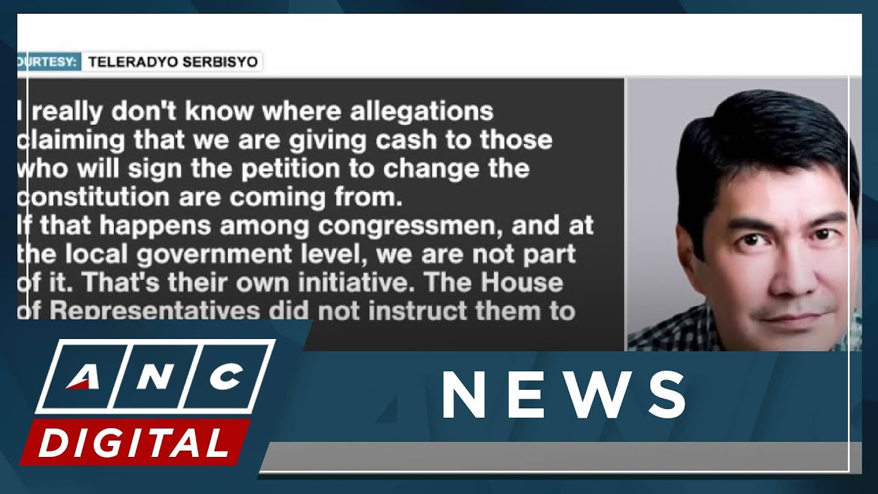 Rep. Tulfo: No coercion, cash from House for people's initiative | ANC ...