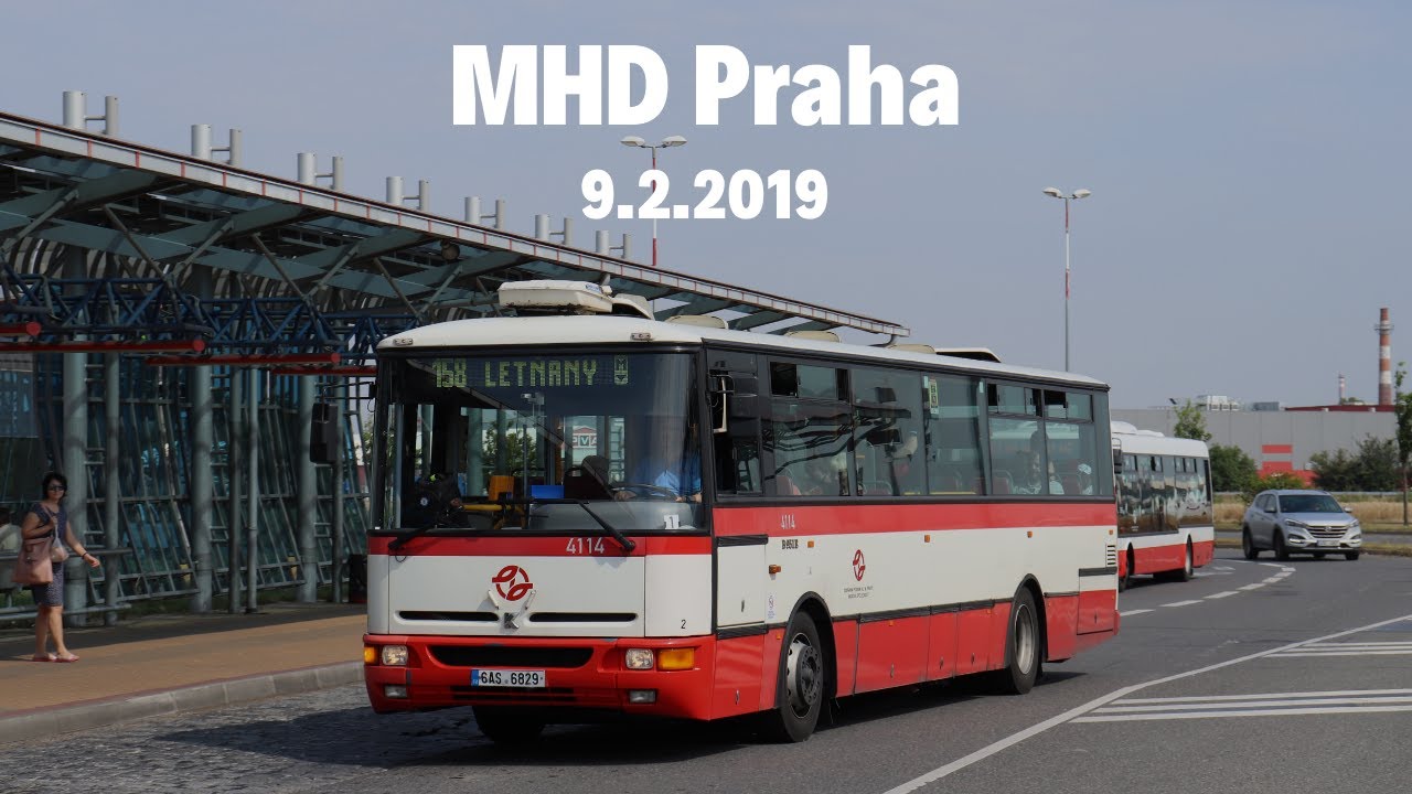 [Praha] MHD Praha 9.2.2019 | Trolejbus, autobusy - YouTube