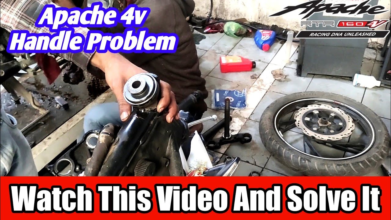 TVS Apache 4v 200/160 Handle Ball Problem | How To Change Ball Racer ...
