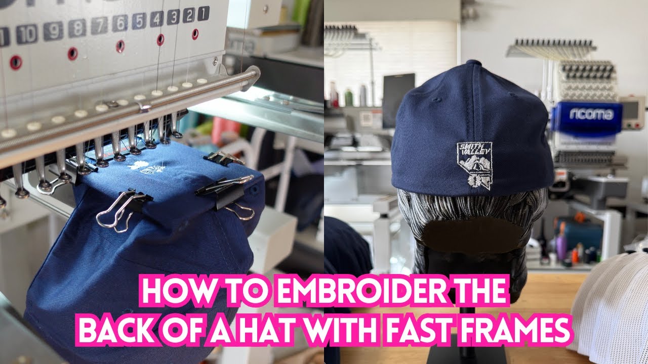 Back of Hat Embroidery Using 8-in-1 Fast Frames | Ricoma Marquee 2001 ...