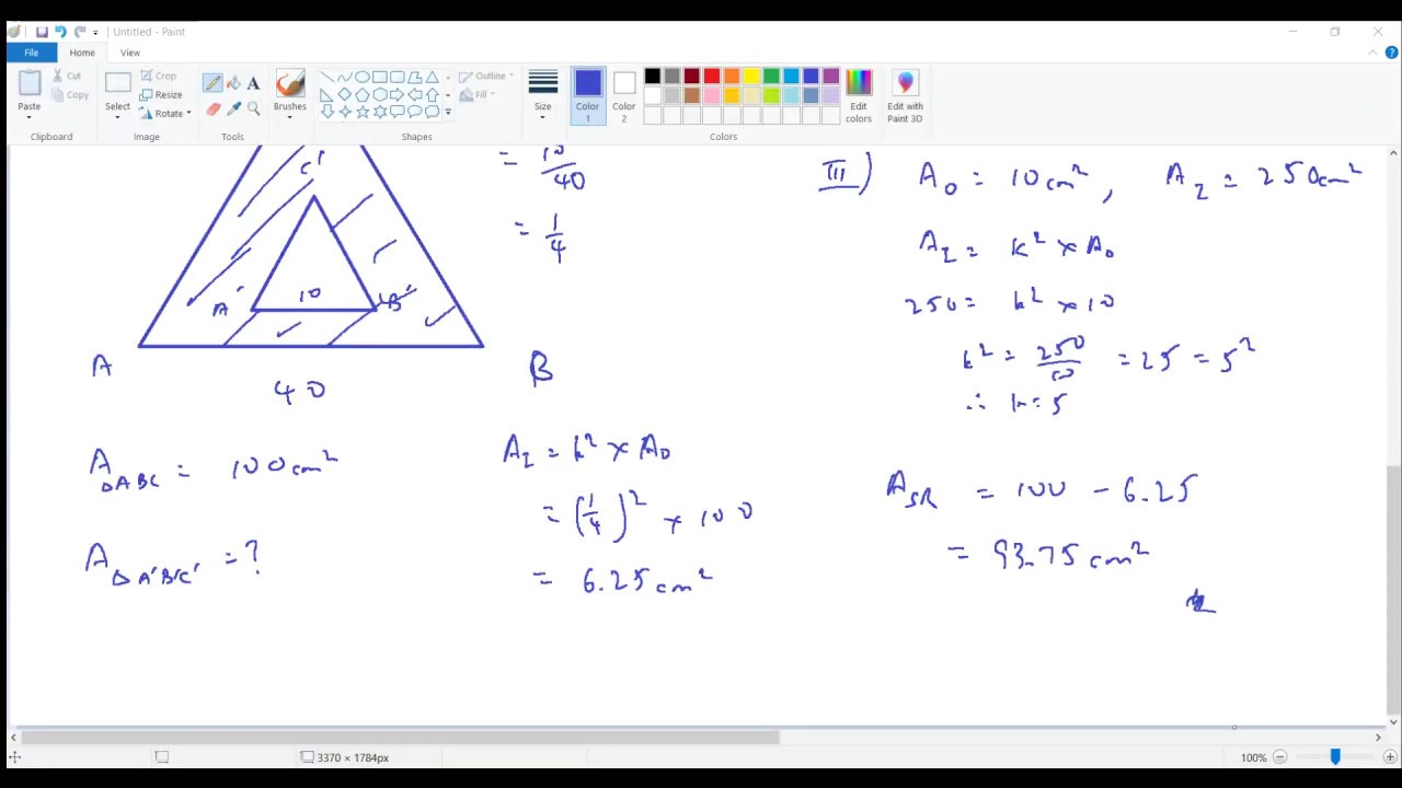 2 Enlargemnt Area Formula - YouTube