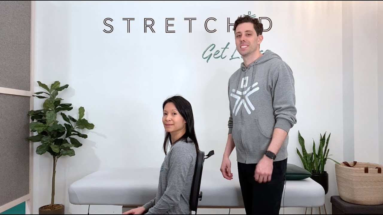 Easy assisted stretches to do with a partner - YouTube