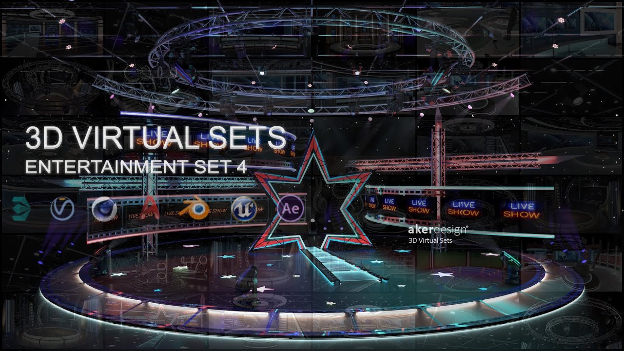 DOWNLOAD 3D VIRTUAL SET DESIGNS. News studios, Talkshows, Stage events ...