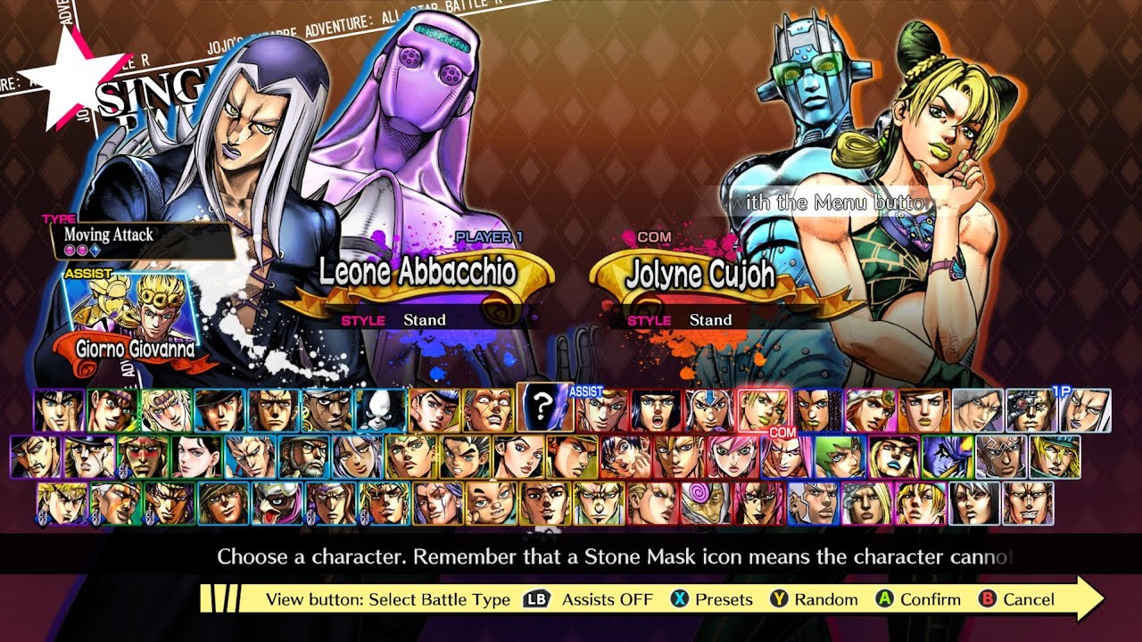 All Characters In Jojo's Bizarre Adventure All Star Battle R ...