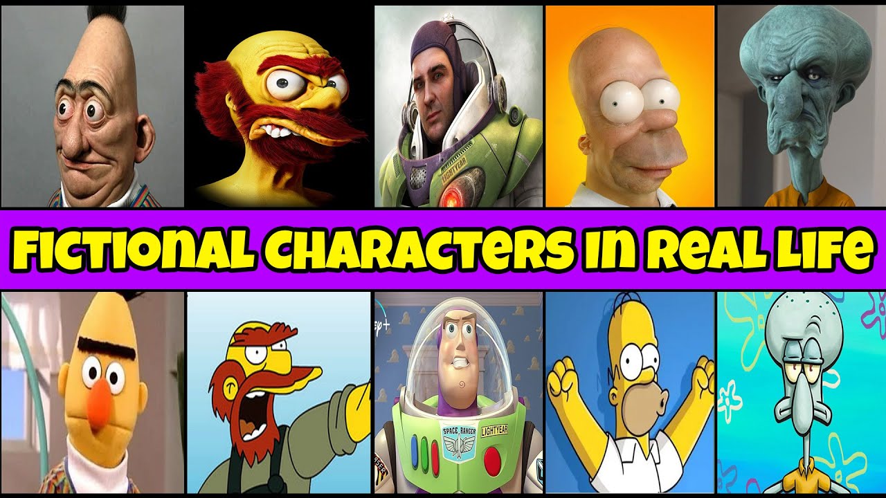Comparison: Fictional Characters In Real Life part 2 - YouTube