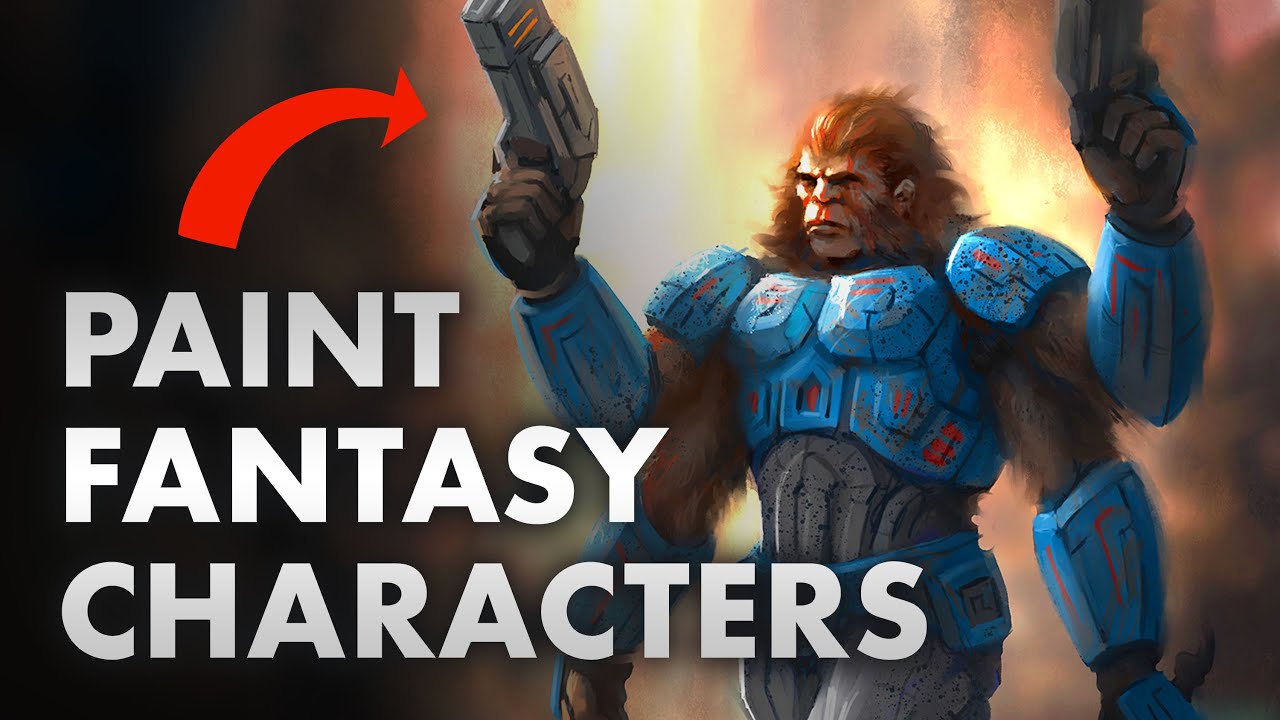 How to Paint a Fantasy Character (in 5 Simple Steps) - YouTube