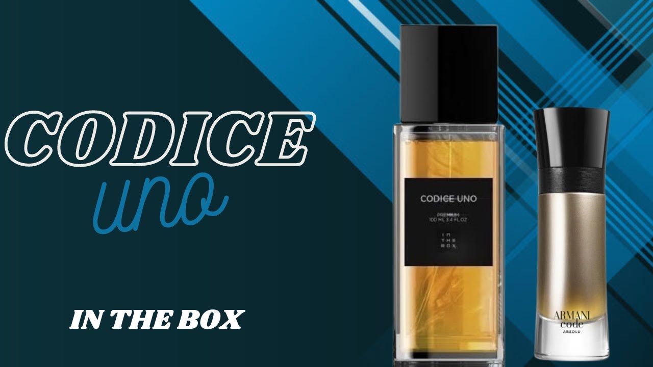 Codice Uno - In the box - Contratipo Armani Code Absolu - YouTube