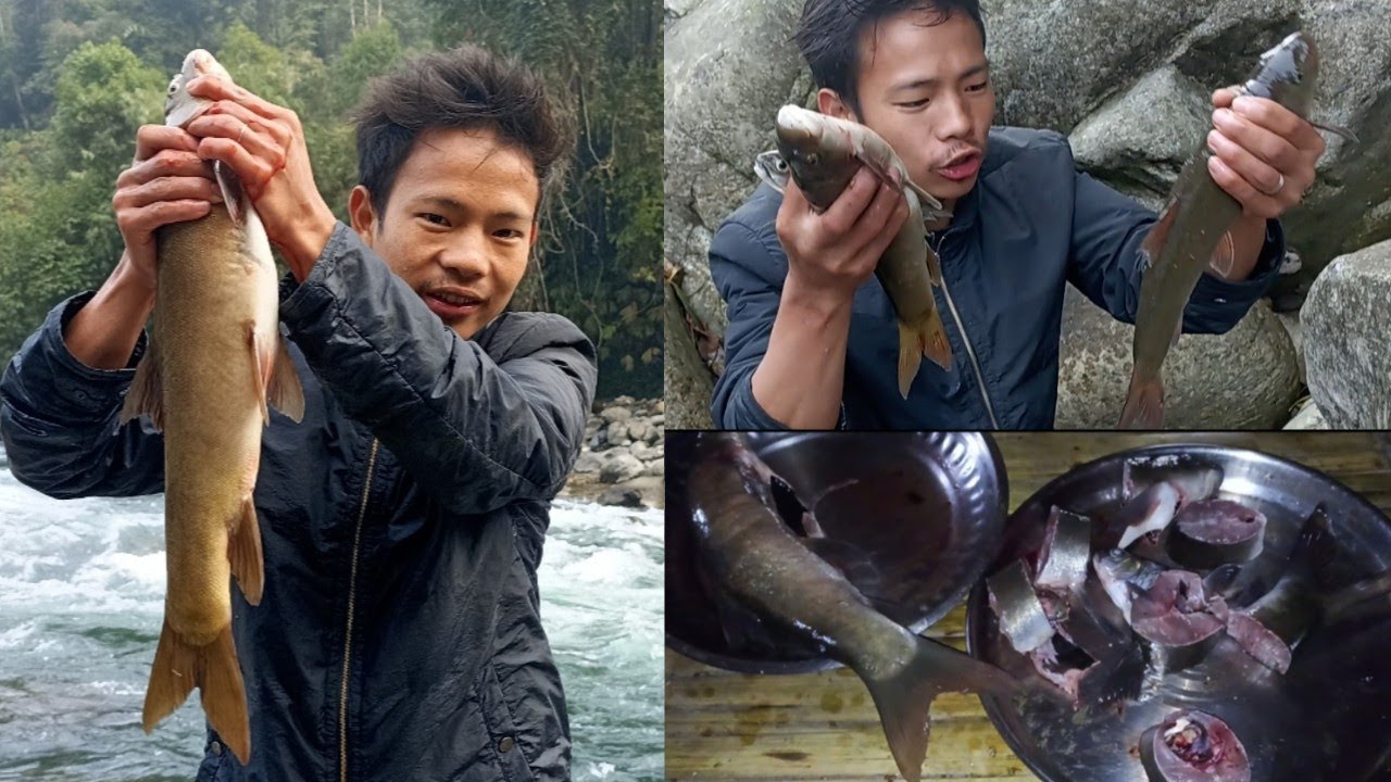 Big monster Fish caught by Net fishing at Crystal clear water ...