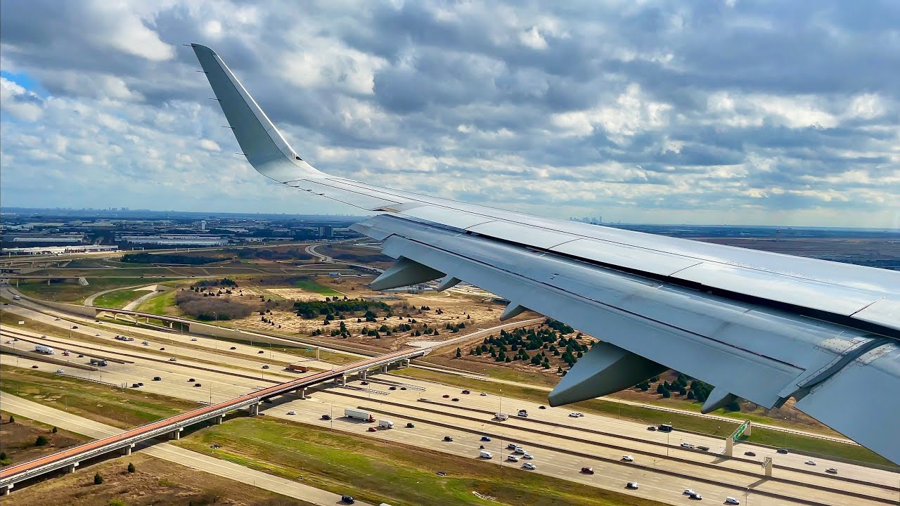 [4K] – Gusty Winds & Smooth DFW Landing – American – Airbus A321-200N ...