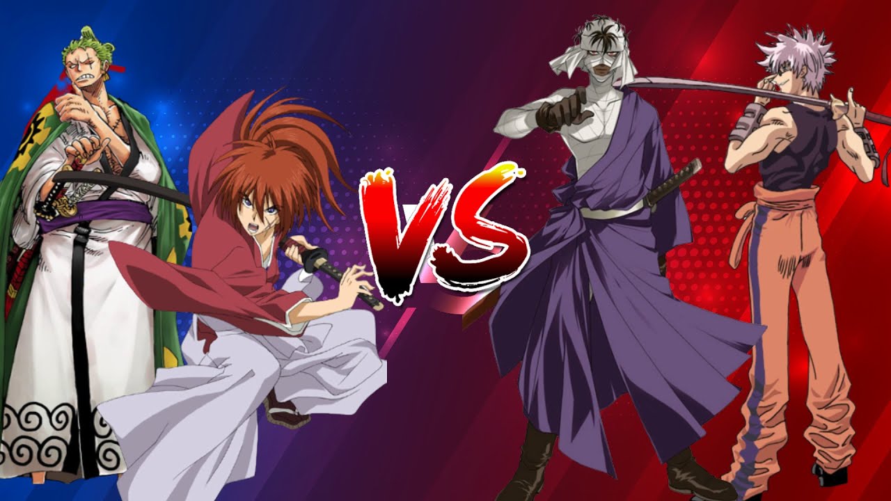 Zoro/Kenshin Vs Shishio/Enishi - YouTube