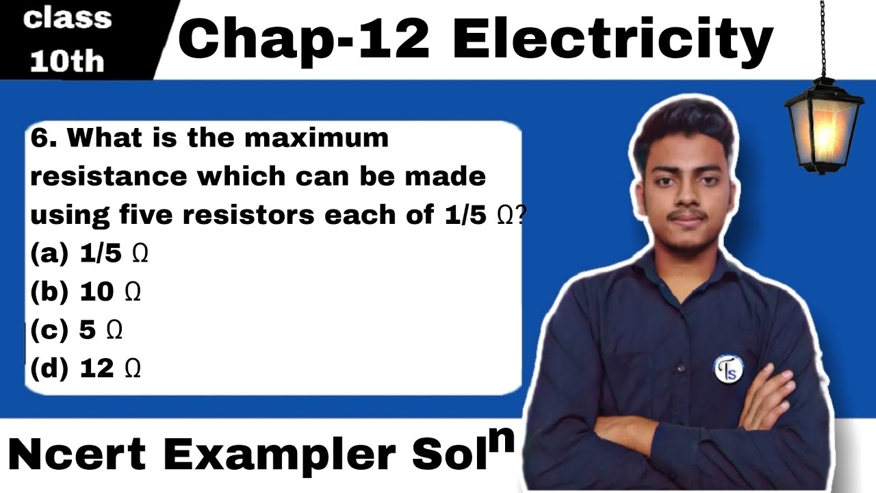 What is the maximum resistance which can be made by using five resistor ...