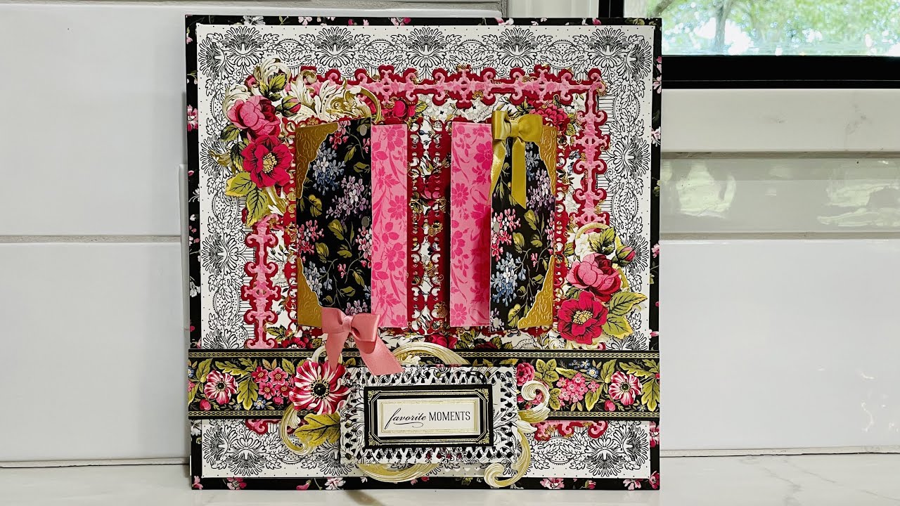 Anna Griffin Create Crop at Home 2 Floral DIY Scrapbooking FOUR page ...