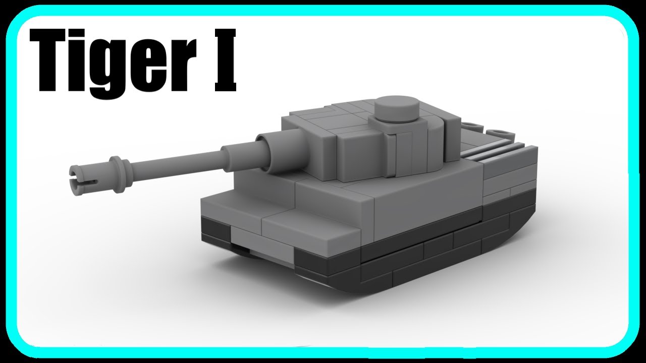Лего мини танк Tiger I // Lego mini tank Tiger I - YouTube