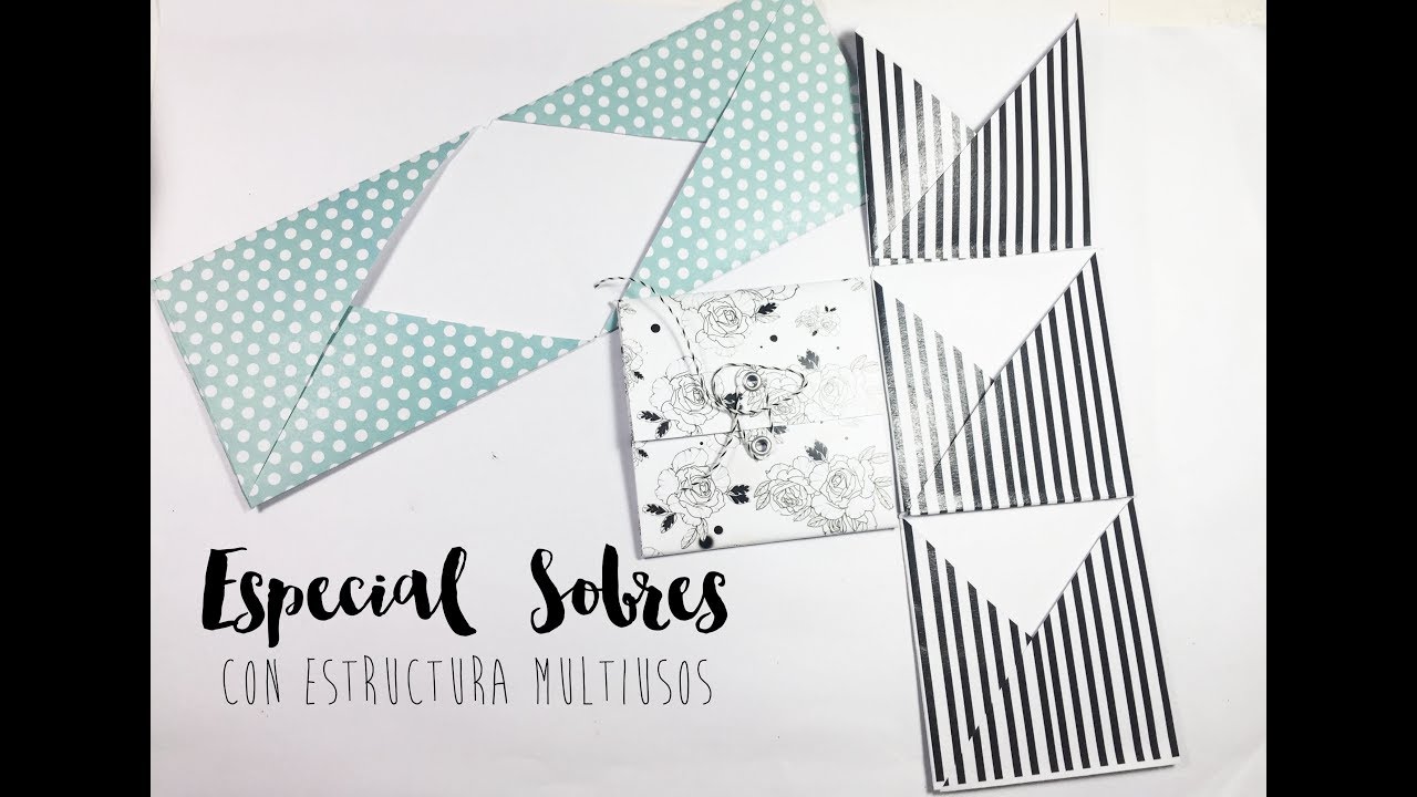 TUTORIAL SOBRES con formatos ORIGINALES, multiples USOS, FAcilisimos ...