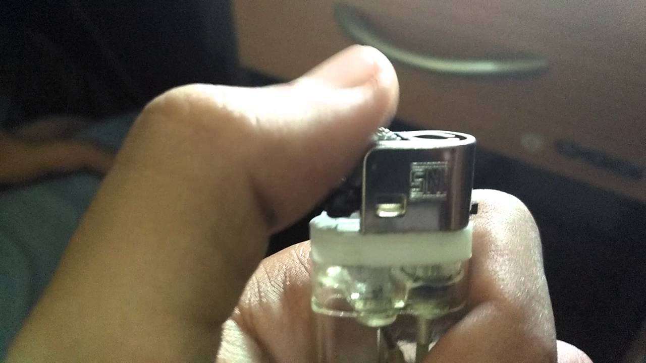 Cara menyalakan korek api gas - YouTube