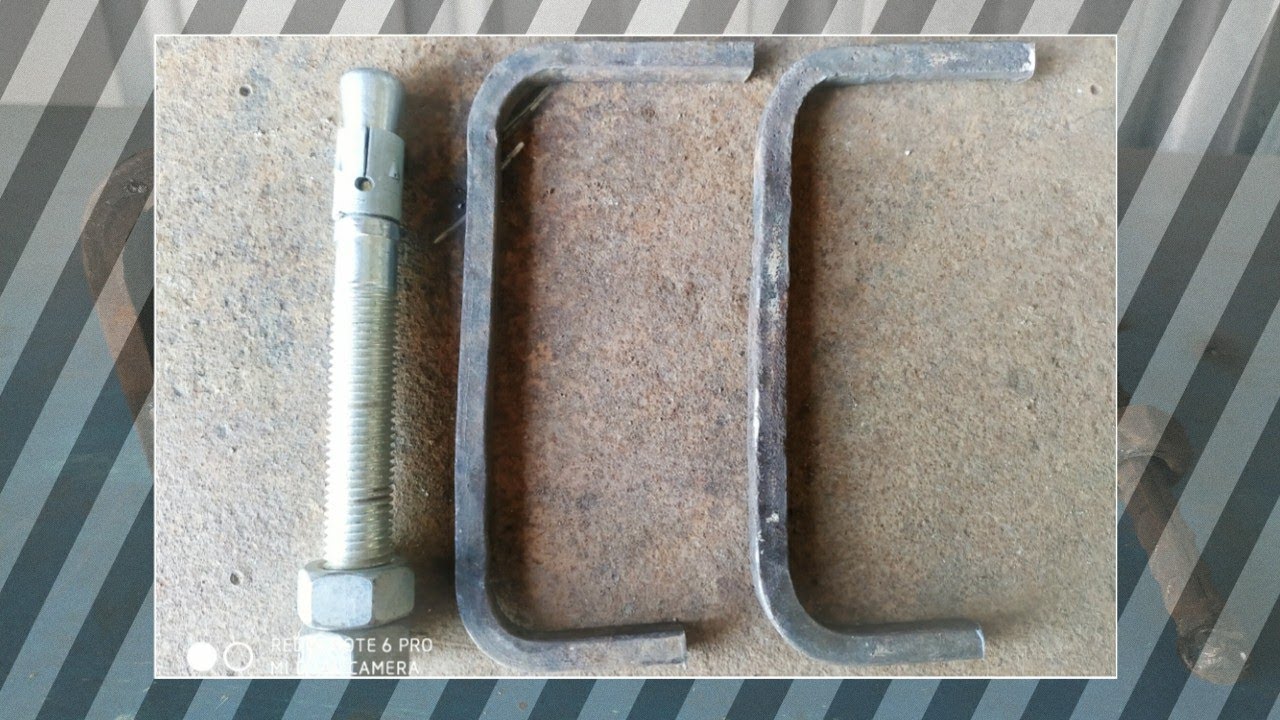 How to make a C clamp / make a good homemade c clamp / amazing c clamp ...