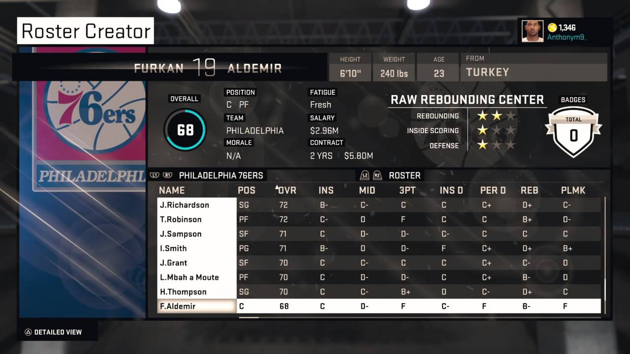 NBA 2K19-How to Create A Player and Put Him on a Team - YouTube