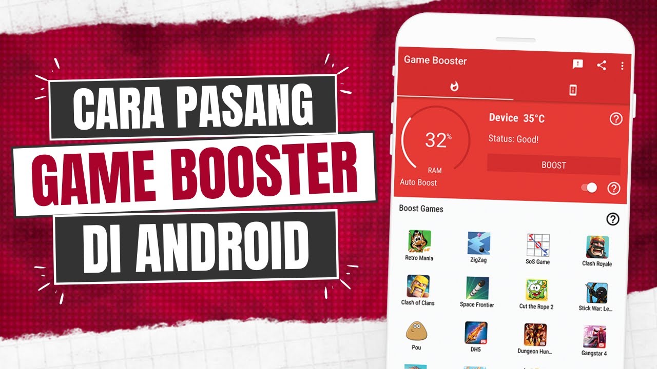 Cara Pasang Game Booster di Android - YouTube