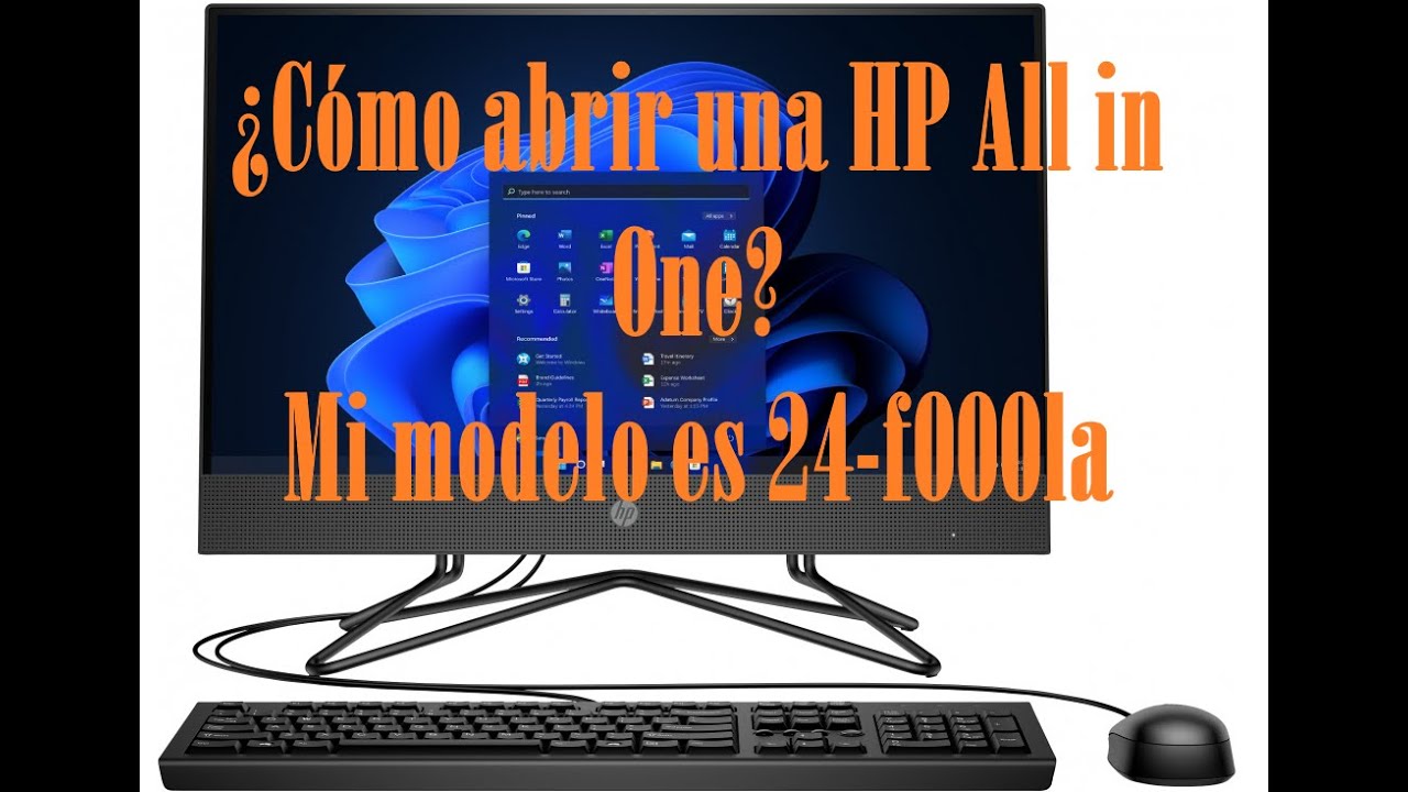 Abrir HP 24 All in One (Modelo 24-f000la) - YouTube