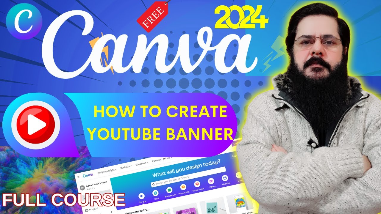 How to Make a YouTube Banner In Canva | Youtube Banner Creation - YouTube