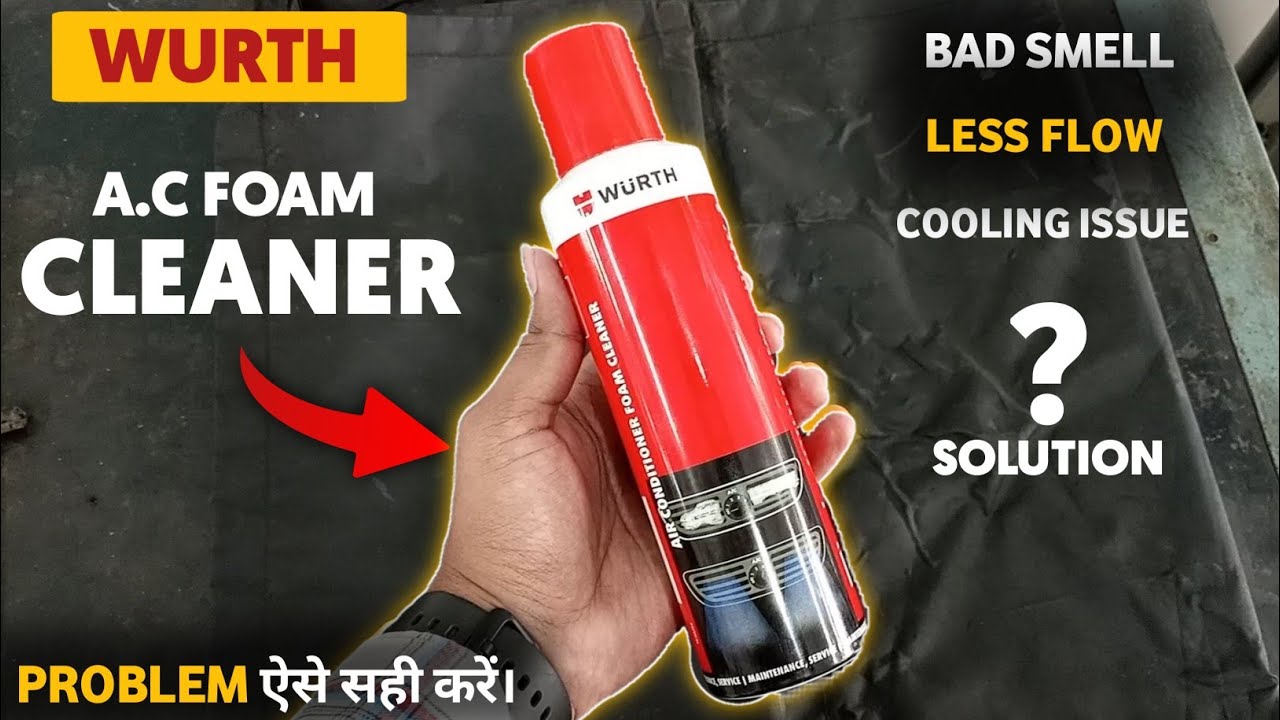 Wurth Car Air Conditioner Foam Cleaner | Less Cooling | Bad Smell ...