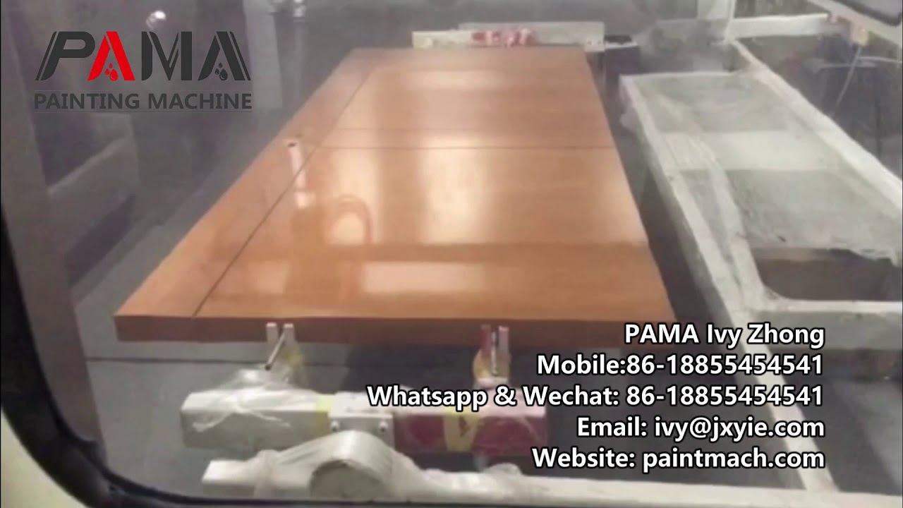 door automatic spraying machine - YouTube