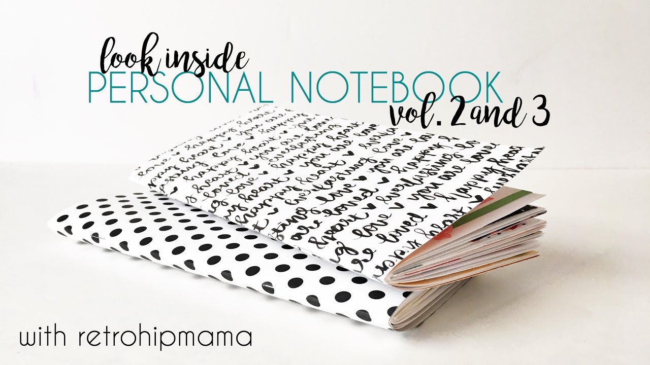 Look Inside // 2017 Personal Notebooks Vol. 2 & 3 - YouTube