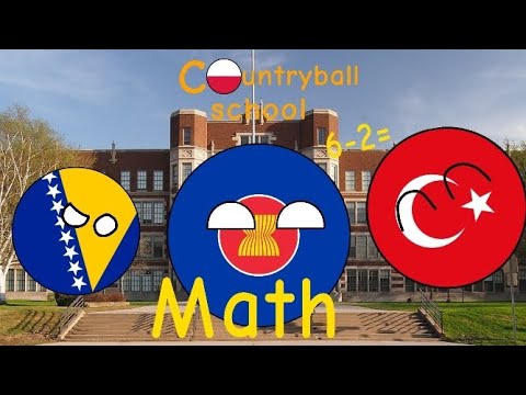 Countryballs school (ep. no.1) Learning math - YouTube