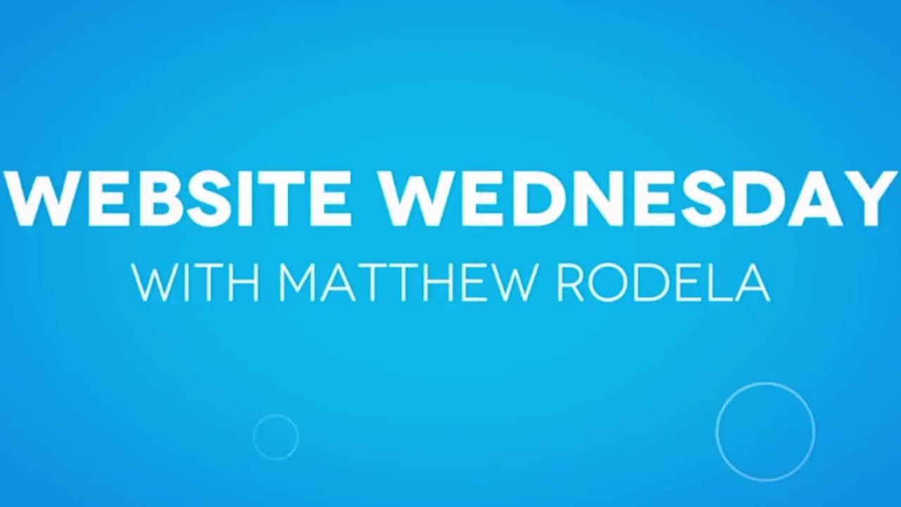 Website Wednesday #1 - YouTube
