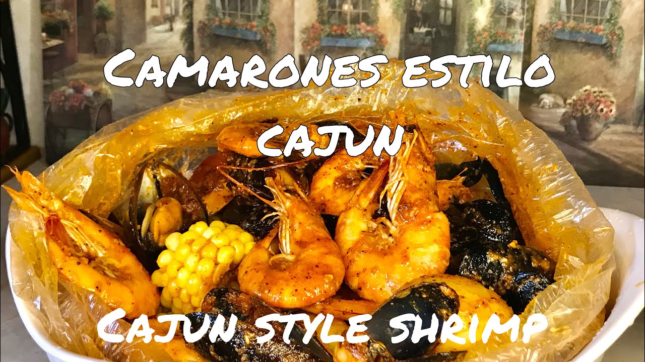 Camarones Estilo Cajun/Cajun Style Shrimp Cocinando con Yolanda - YouTube