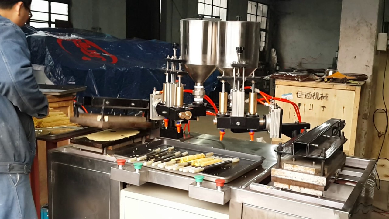 Crispy egg roll machine - YouTube