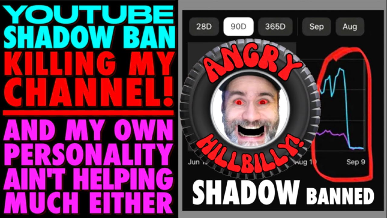 YouTube Shadow Ban Killing Channel!..(and my personality isn't helping ...