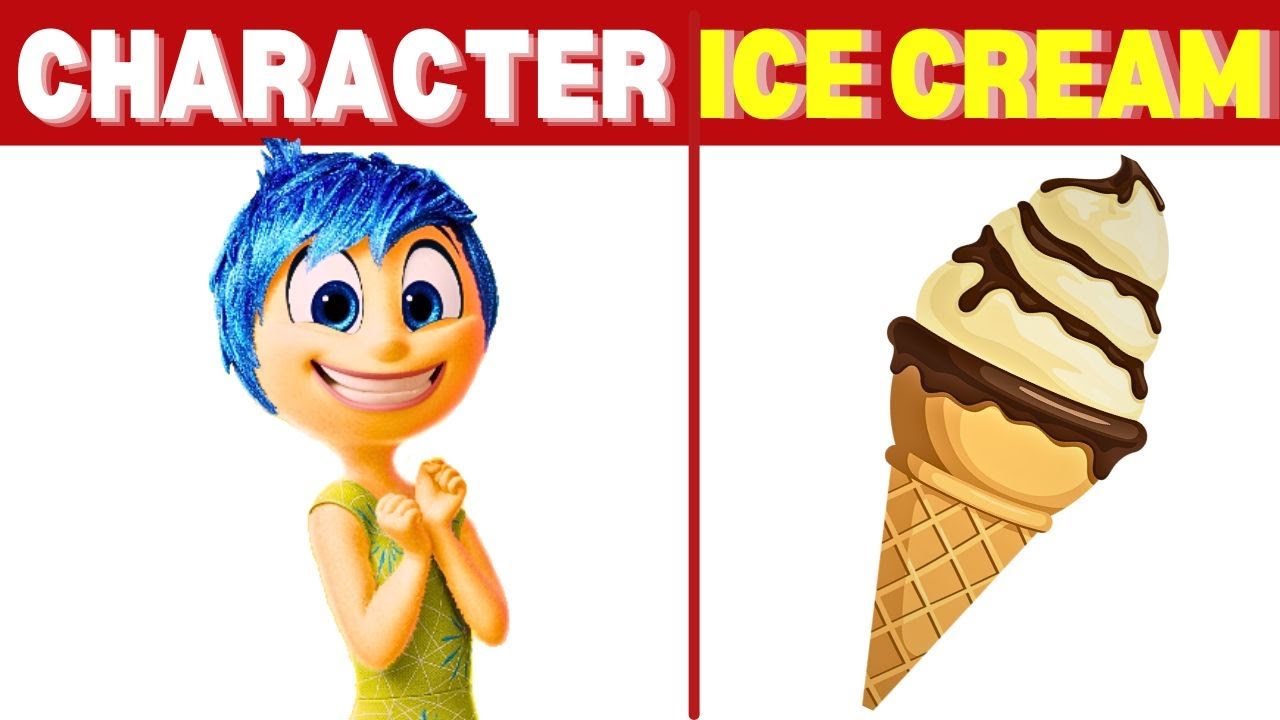 INSIDE OUT 2 CHARACTERS AND THEIR FAVORITE ICE CREAM 🍦🍦 and MOVIE 🎬 🎬 ...