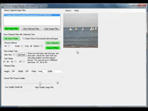 Ways To Resize Images with Steve's Image Resizer