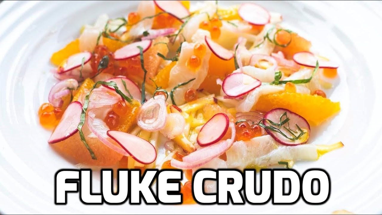 Catch & Cook: Fluke Crudo w/Citrus - Ikura - Pickled Radish - YouTube