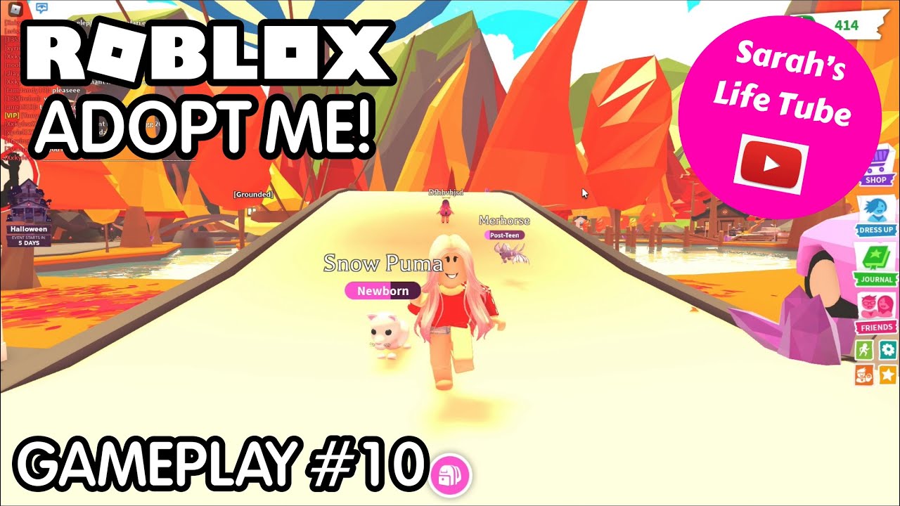 ROBLOX Adopt Me! | Gameplay #10 | MY NEWBORN SNOW PUMA - YouTube