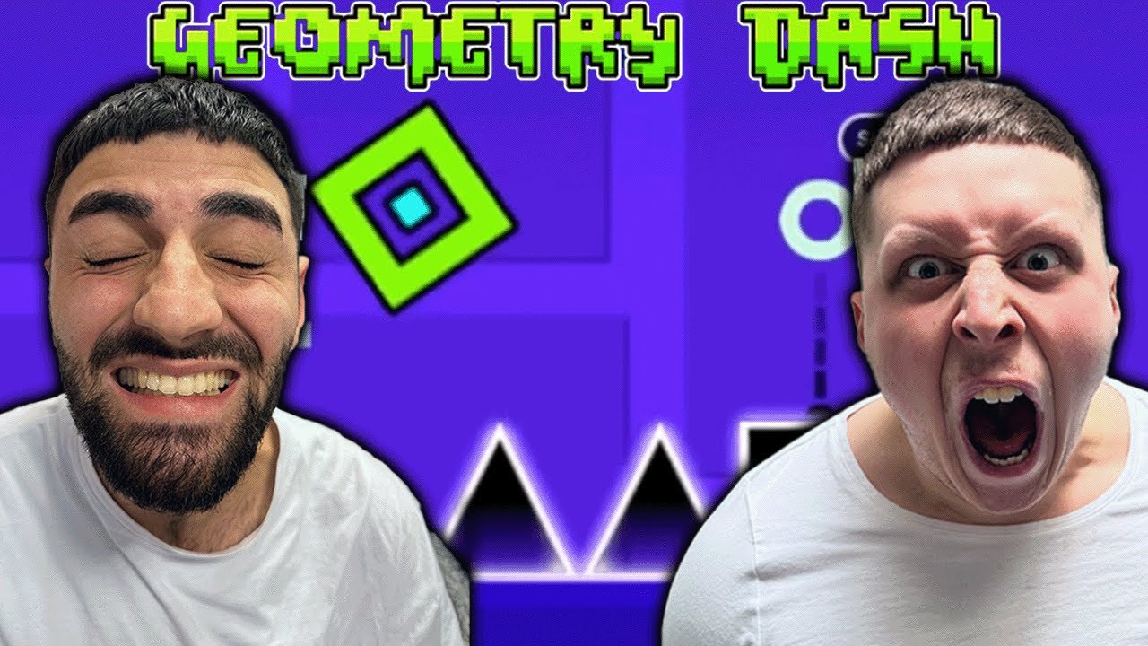 Jordan & Semih SPIELEN ERSTE MAL GEOMETRY DASH mit AGRESSIONEN - YouTube