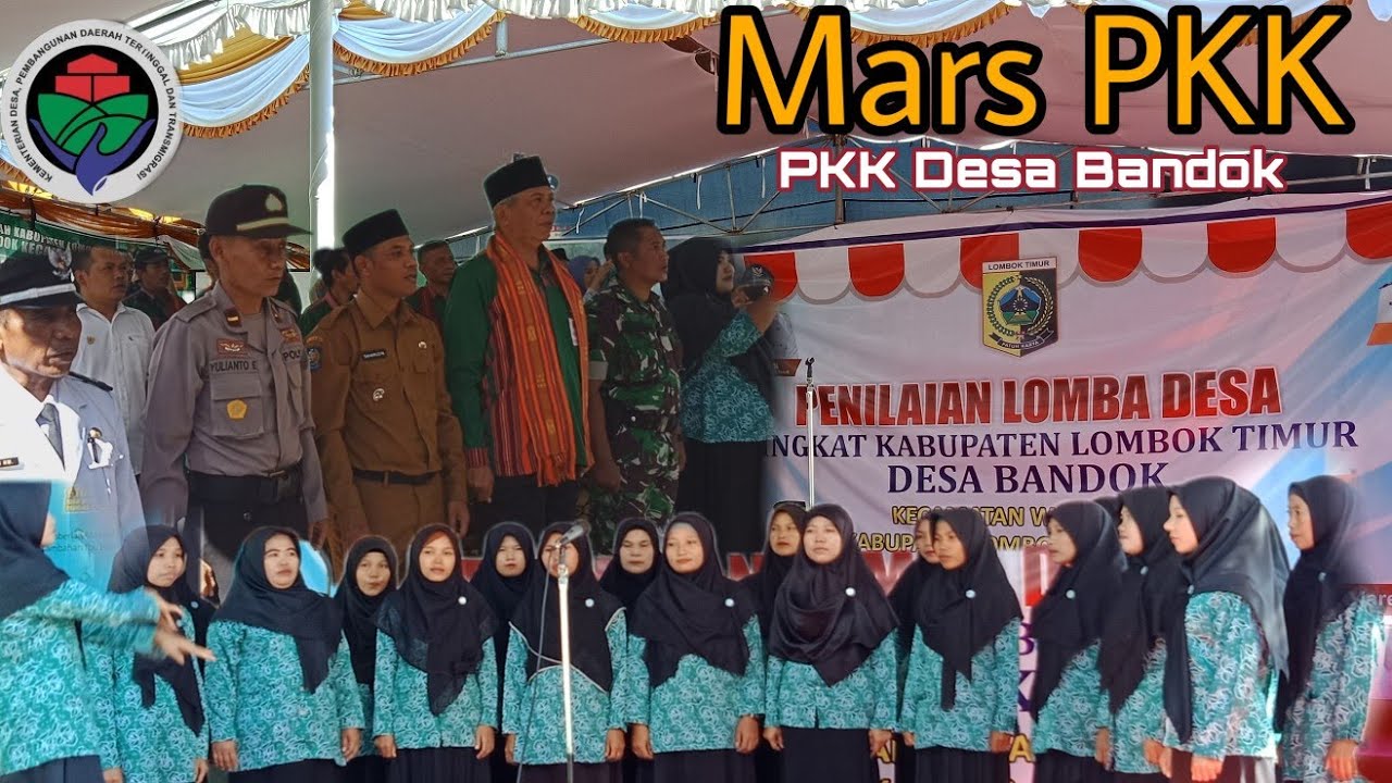Mars PKK | Lomba Desa 2020 Desa Bandok - YouTube