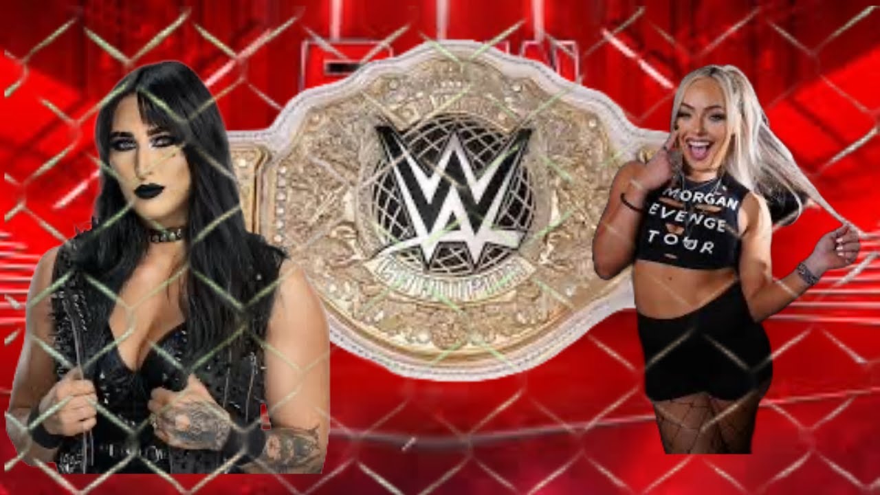 WWE 2K24 Rhea Ripley vs Liv Morgan Women's World Championship STEEL ...