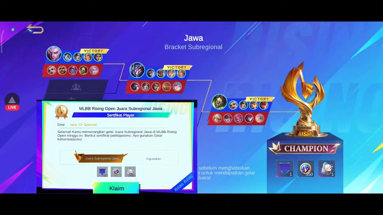 MLBB Rising Open S1 Jawa Bracket Subregional - Mobile Legends - YouTube