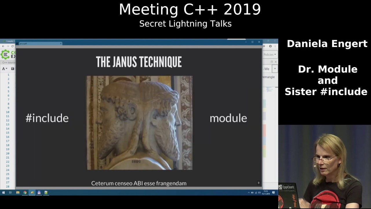 Dr Module and Sister #include - Daniela Engert - Meeting C++ 2019 ...