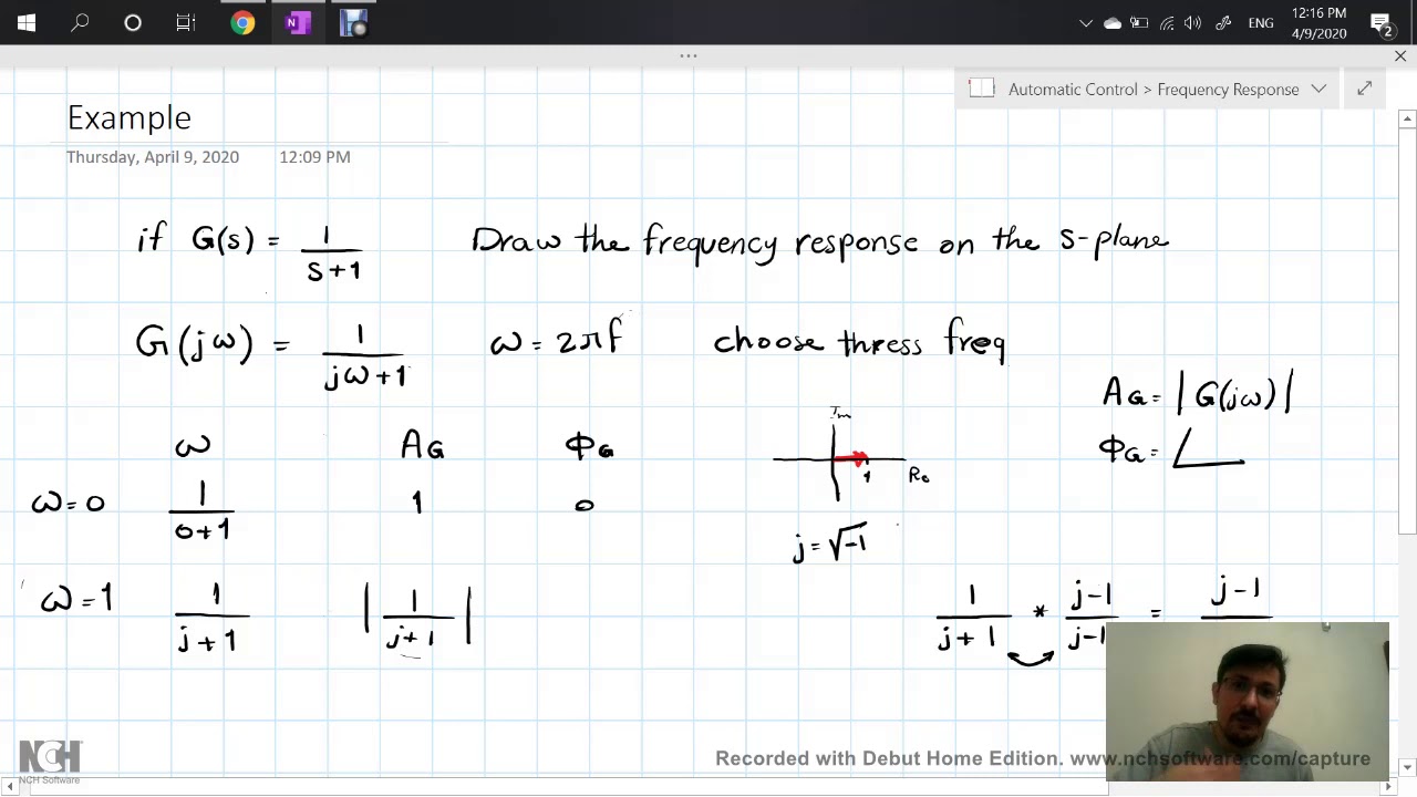 AC - frequency response - example 1 - YouTube