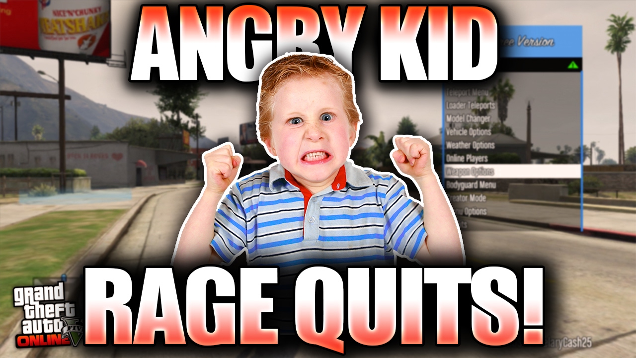 ANGRY KID RAGE QUITS! (GTA 5 Funny Trolling) - YouTube