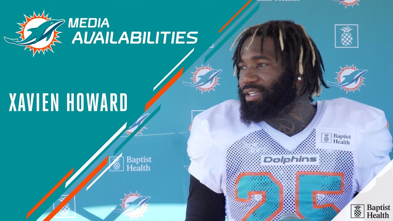 Xavien Howard meets with the media | Miami Dolphins Training Camp - YouTube