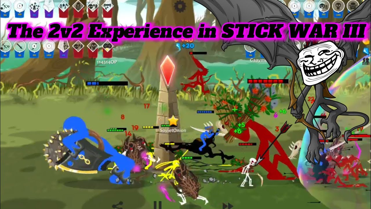 The 2v2 Experience in Stick War 3 Multiplayer - YouTube