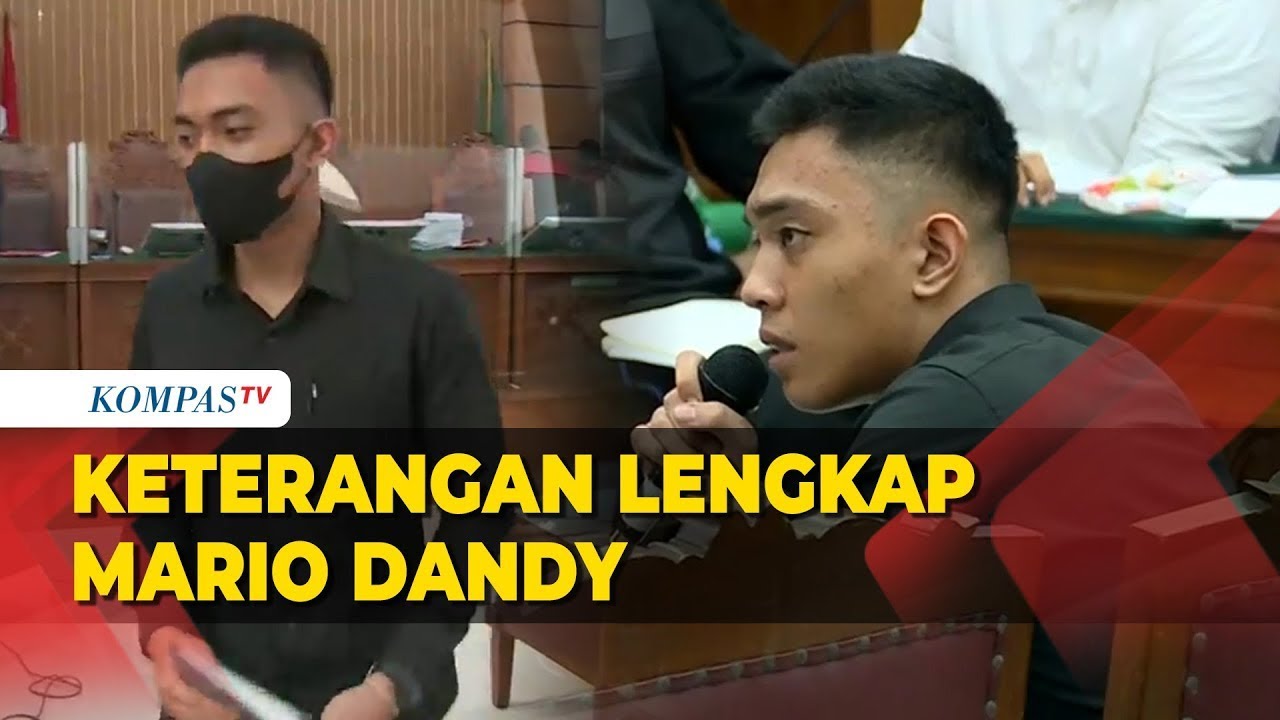 Keterangan Lengkap Mario Dandy di Persidangan, Ngaku Berbohong Hingga ...