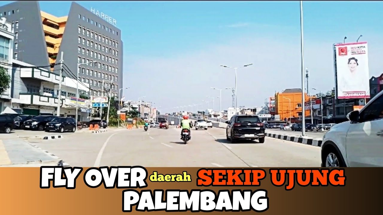 FLY OVER daerah SEKIP UJUNG kota PALEMBANG || fly over di indonesia ...