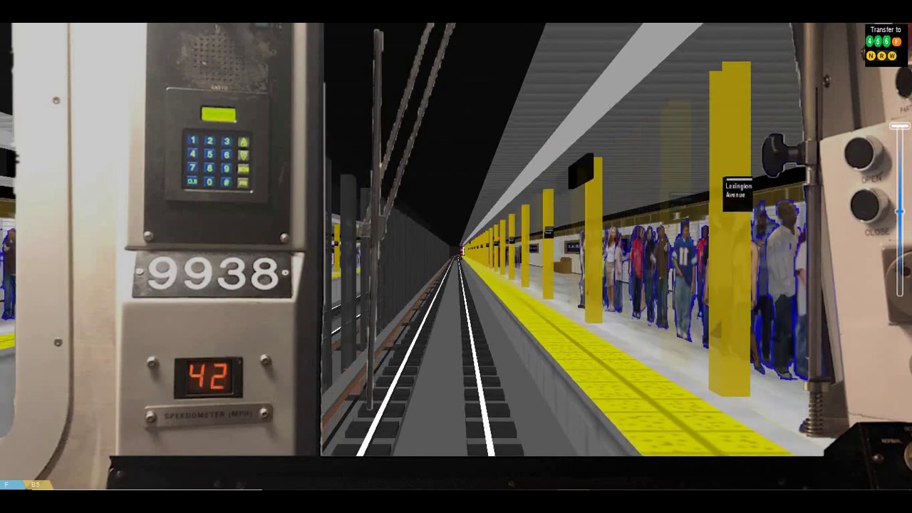 OpenBVE: R160 Alstom X Cab Ride (Central Park W - 59th St) - YouTube