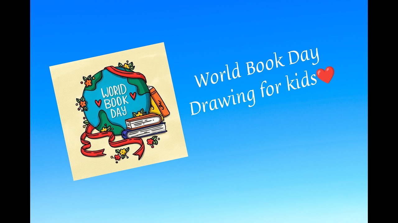 World Book Day Drawing-World Book Day-Drawing for kids-Book Day-World ...